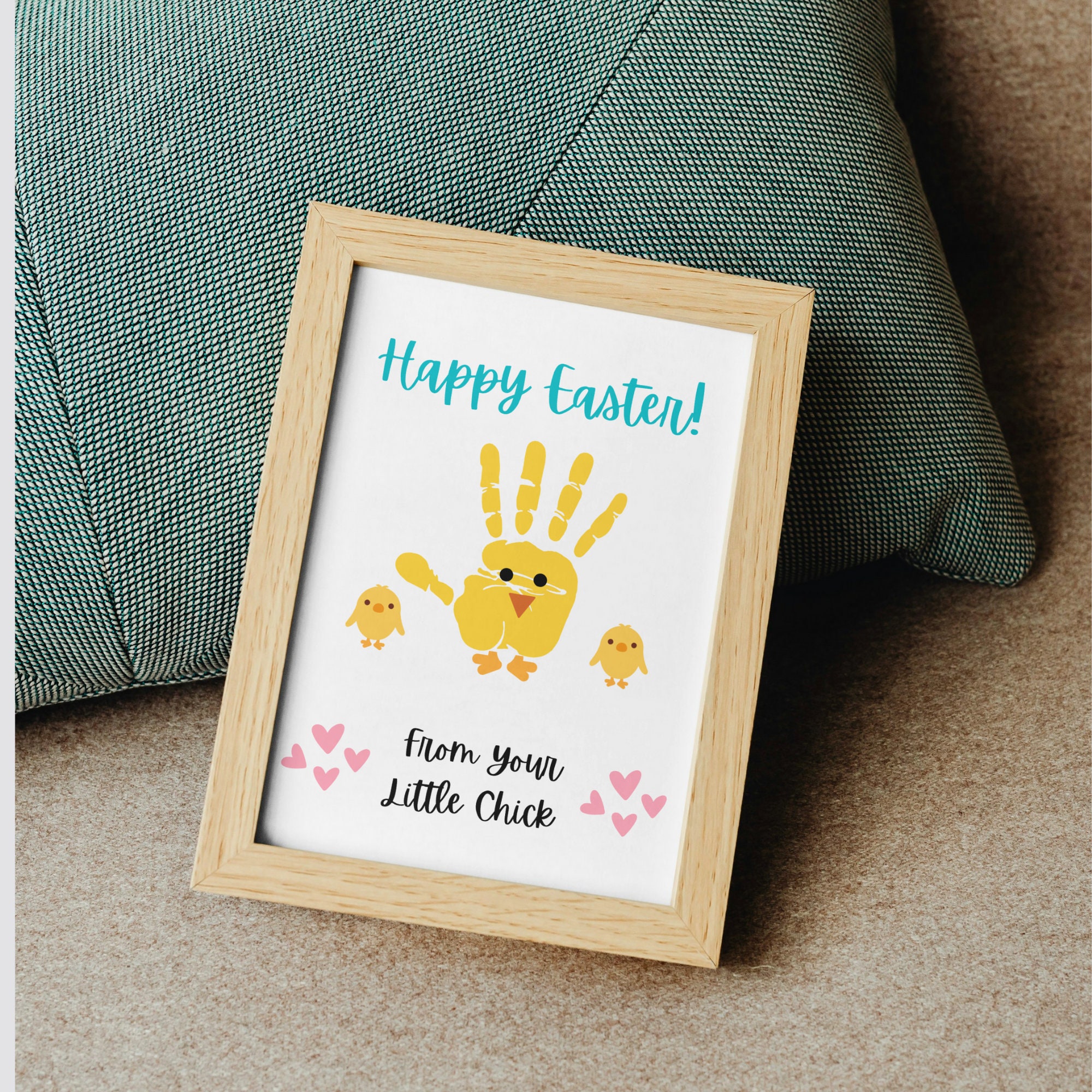 Easter Chick Handprint Art, Easter Handprint Craft, Easter Handprint ...