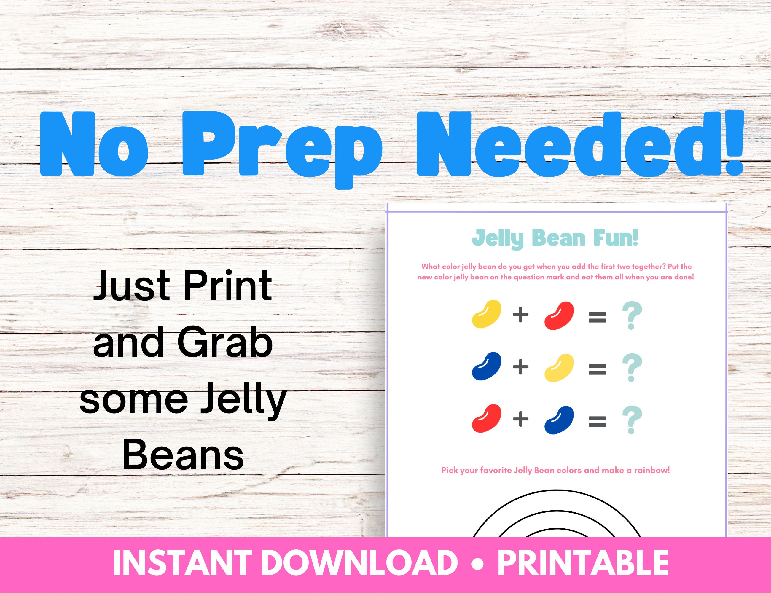 Jelly Bean Color Practice Color Practice Colors for Prek Preschool ...