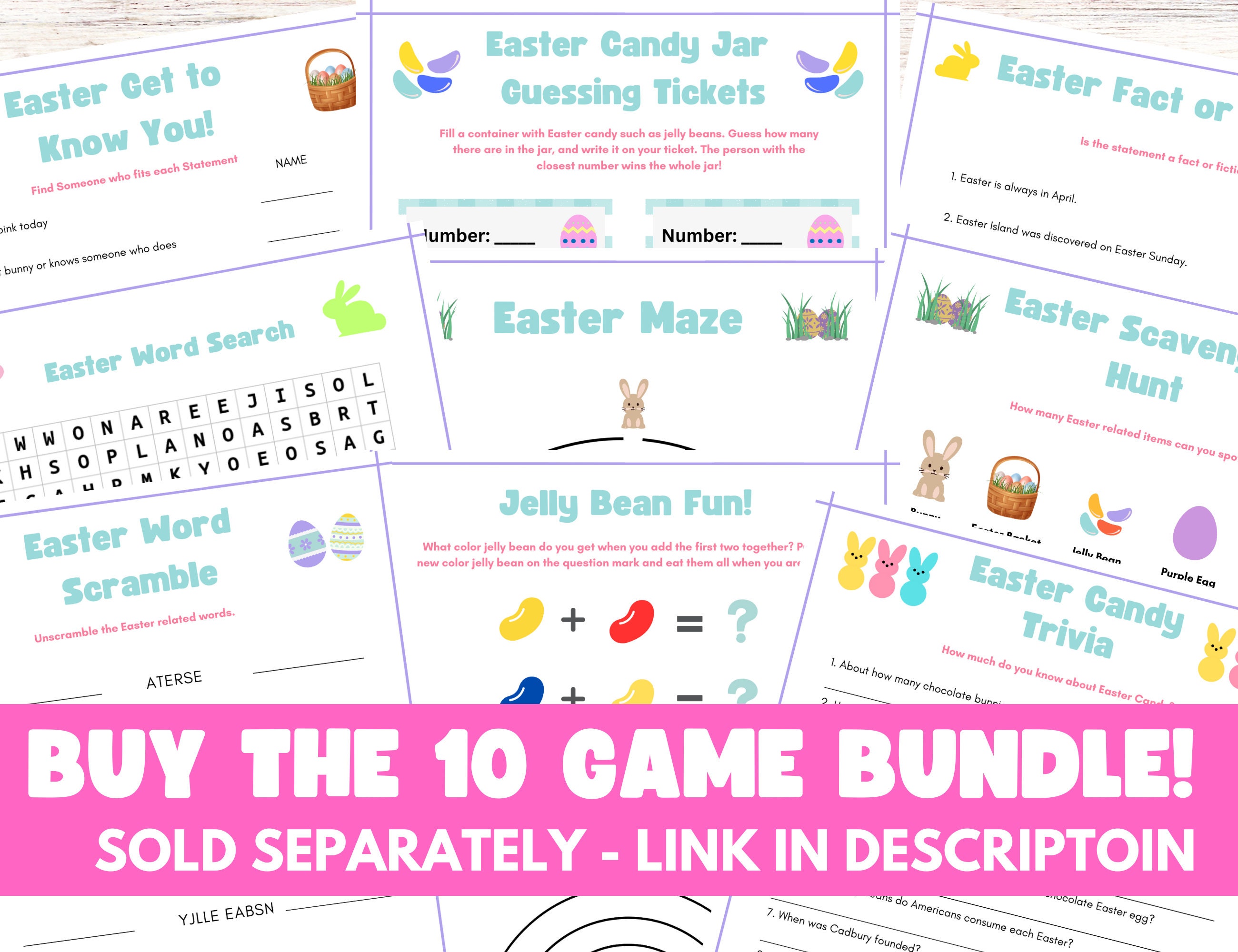 Easter Scavenger Hunt Easter Party Icebreaker Printable Easter Dinner ...