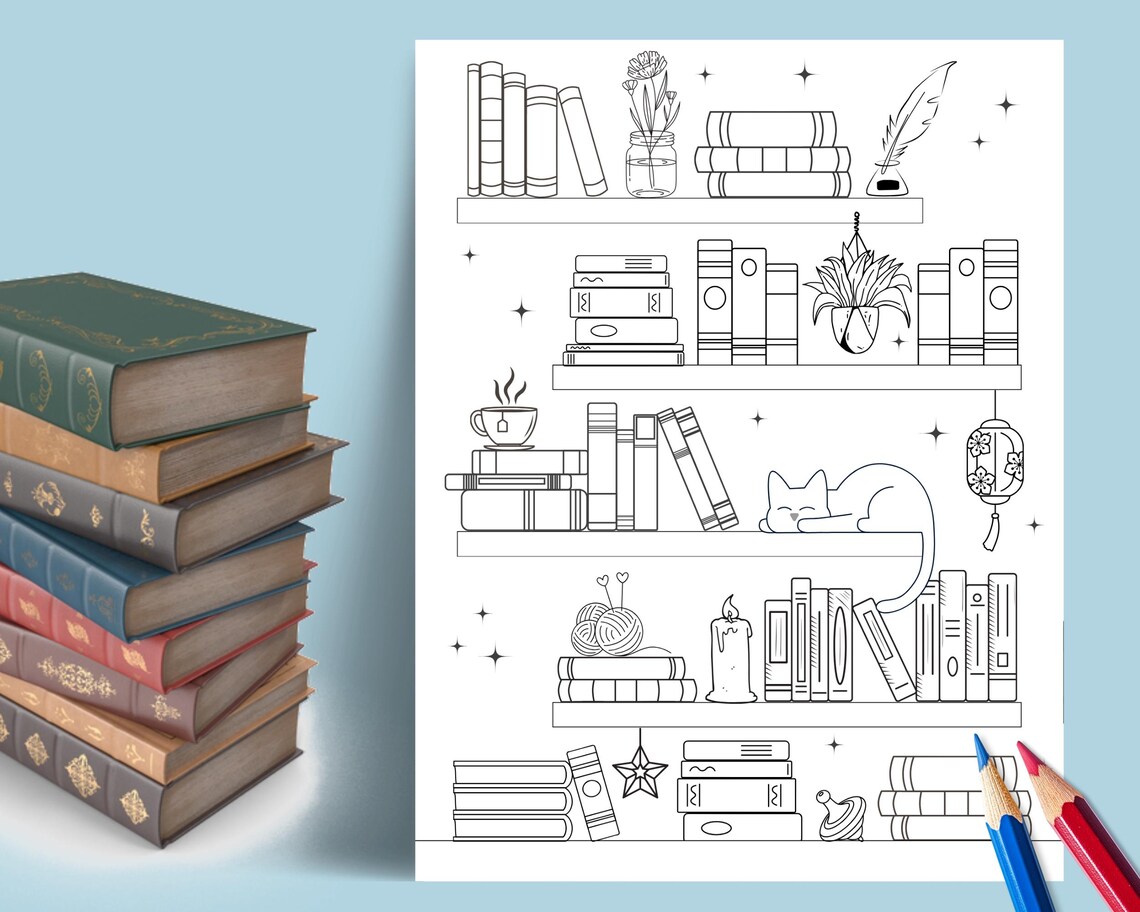 Bookshelf Reading Tracker, 50 Books Before 50, Reading Log, 100 Book ...