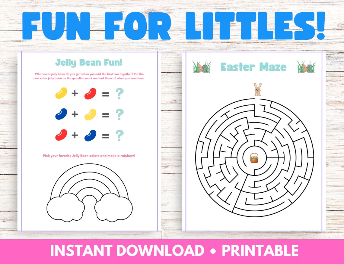 Printable Easter Games Easter Games for Kids Adults School Easter ...
