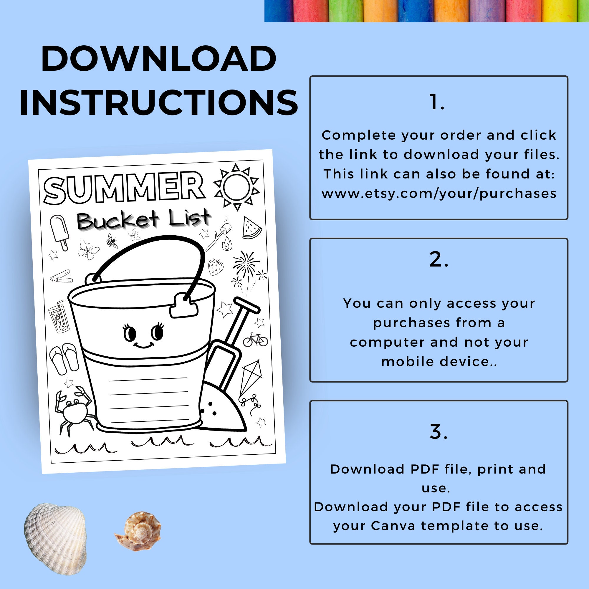 Summer Bucket List for Preschool, Summer Bucket List for Kids, Summer ...