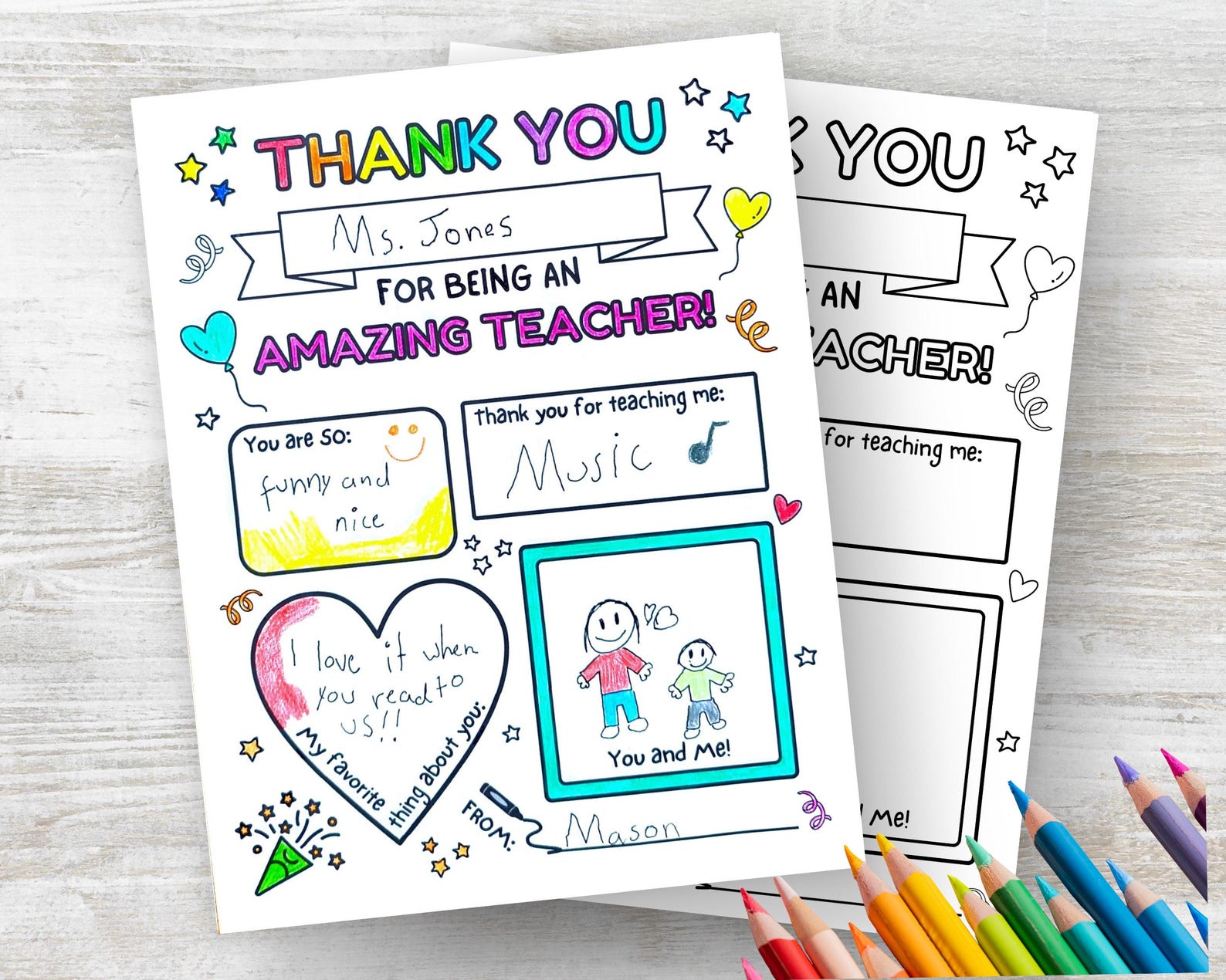 Teacher Appreciation Gift, Printable Teacher Appreciation Week Gift ...