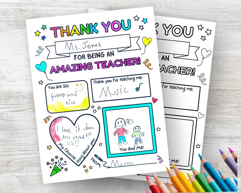 Teacher Appreciation Gift, Printable Teacher Appreciation Week Gift ...