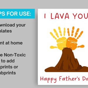 Father's Day Handprint Keepsake | Father's Day Daycare Craft for Baby ...