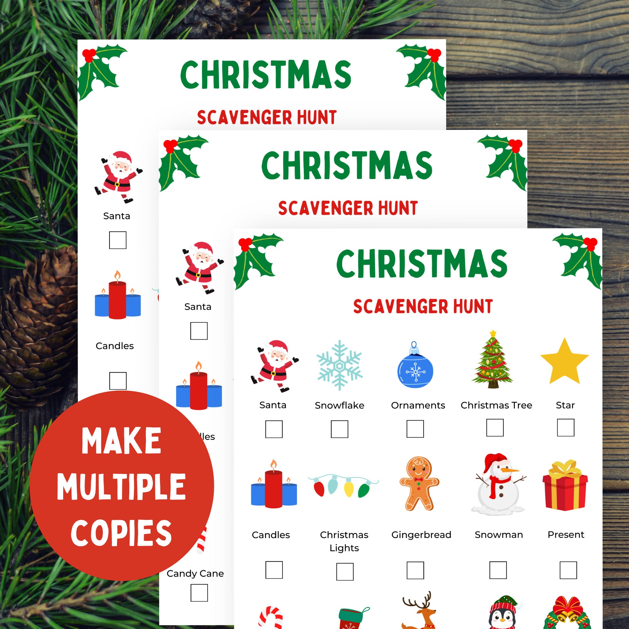 Christmas Scavenger Hunt for Kids | Kids Holiday Scavenger Hunt ...