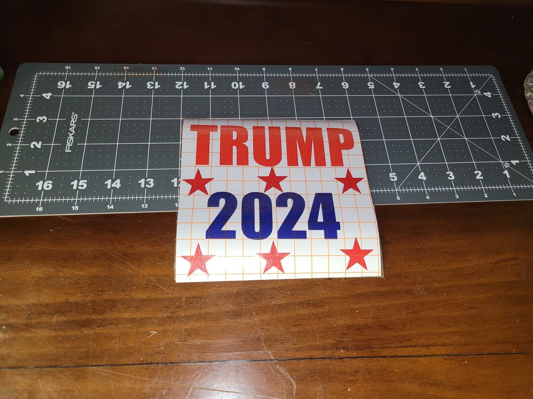 Trump 2024 Window Sticker/white Background - Etsy