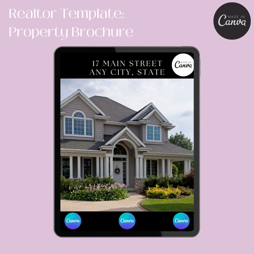 Realtor Canva Template: Property Brochure 8.5x11 Inch 8 Pages - Etsy