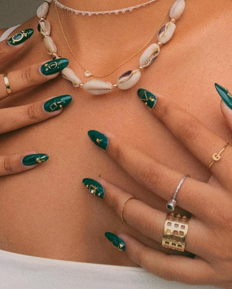 Star Gaze Mix, Witchy/fairy Gold Nail Charms - Etsy