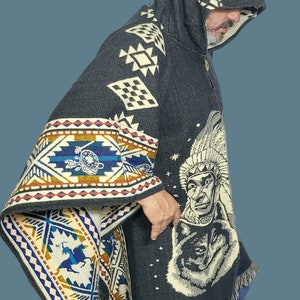 Hand Made Alpaca Poncho. Handcrafted by Indigenous Hands. American ...