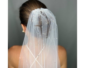 Beaded Wedding Veil - Etsy
