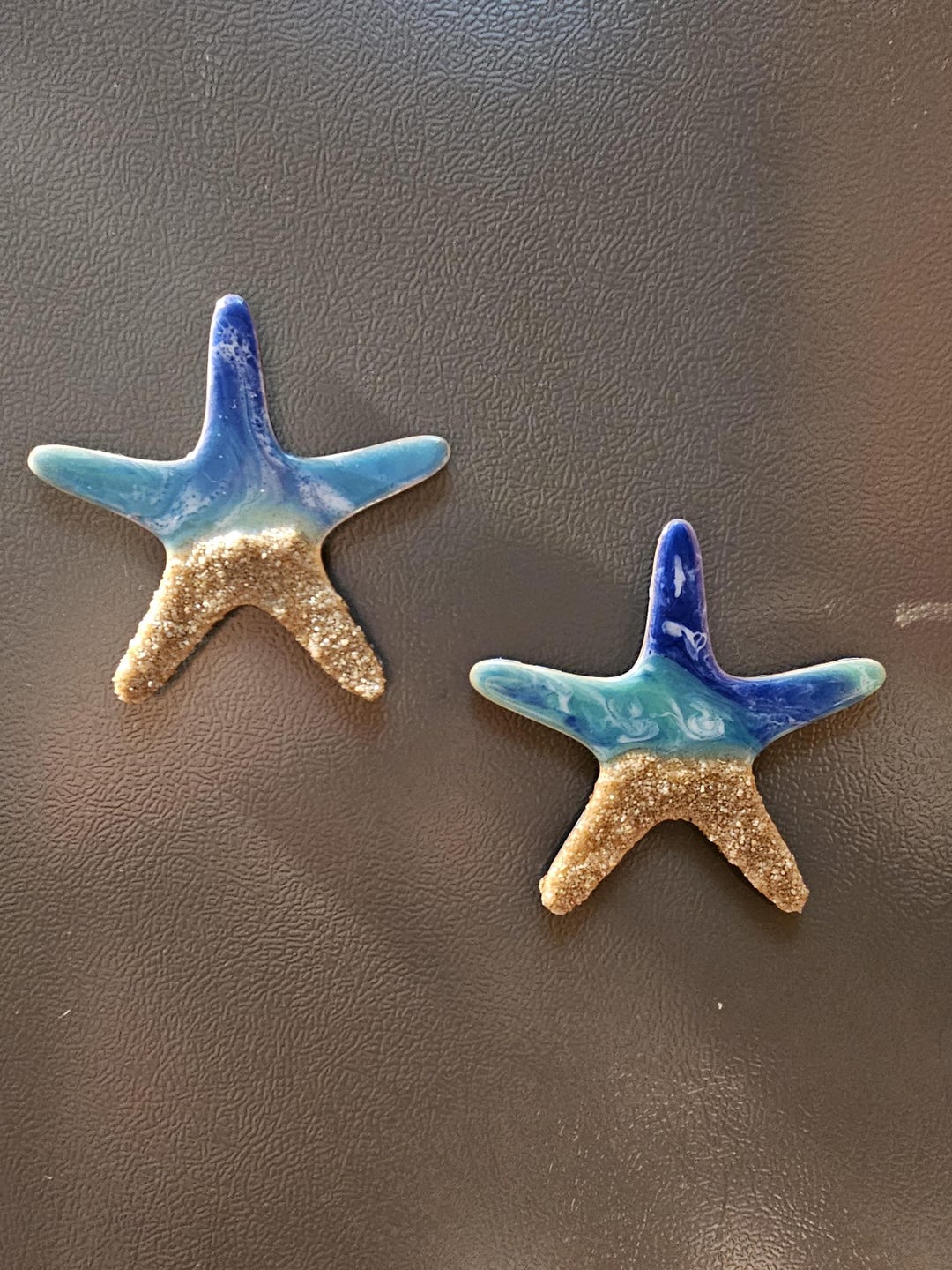 Hand-painted Starfish Fridge Magnet: Wooden Resin Beach Decor - Etsy