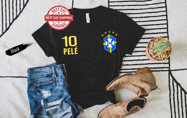 Pelé Brazil Soccer T-shirt: Vintage Football Legend Tee - Etsy