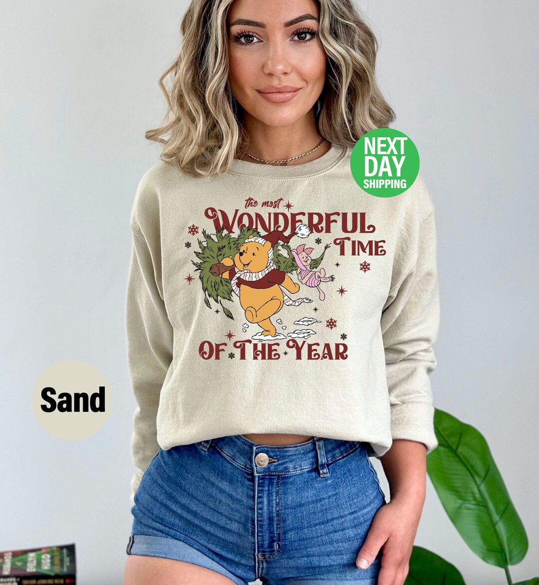 Winnie the Pooh the Most Wonderful Time of the Year Sweatshirt, Vintage ...
