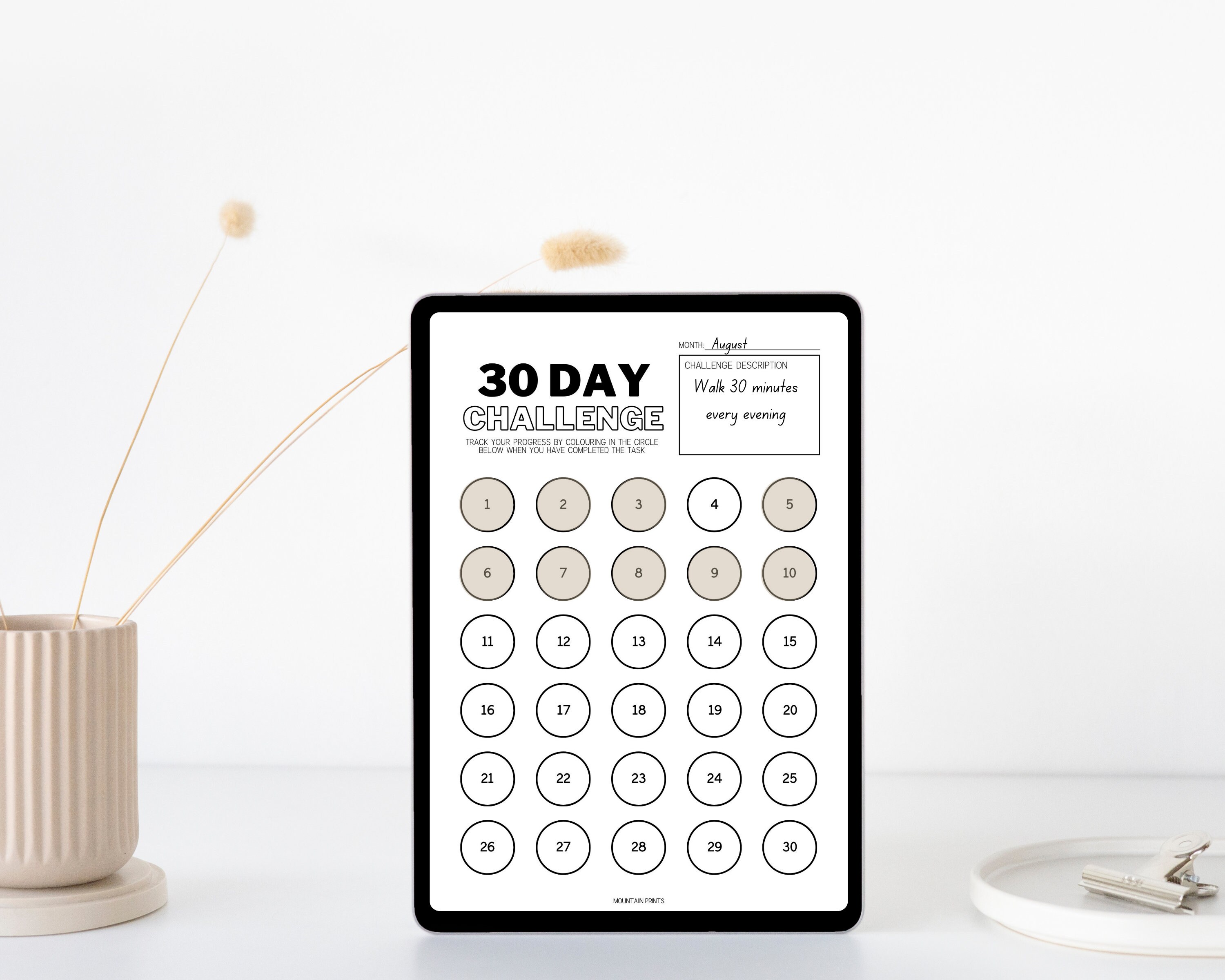 Habit Tracker | Custom Habittracker | 30 Day Challenge Habit Tracker - Etsy