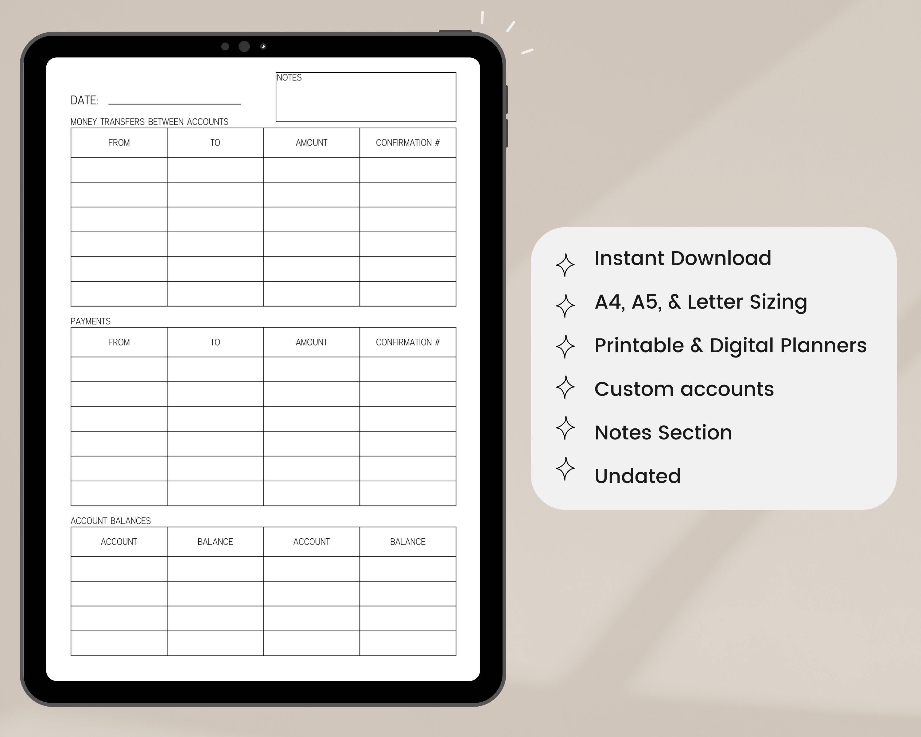 Payment Tracker Log | Track Your Payments and Money Transfers ...