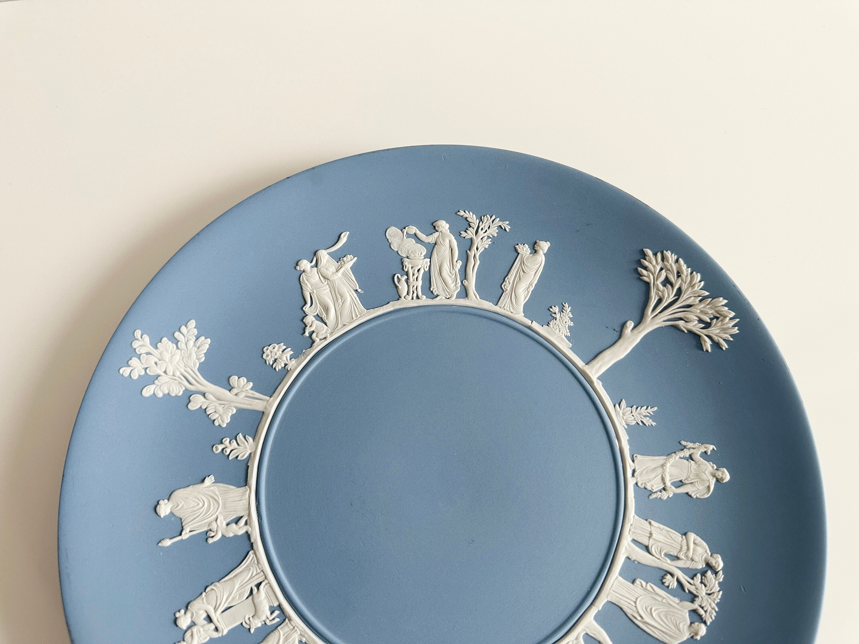 Blue Wedgwood Jasperware 9 Cake Plate Vintage 1950s - Etsy
