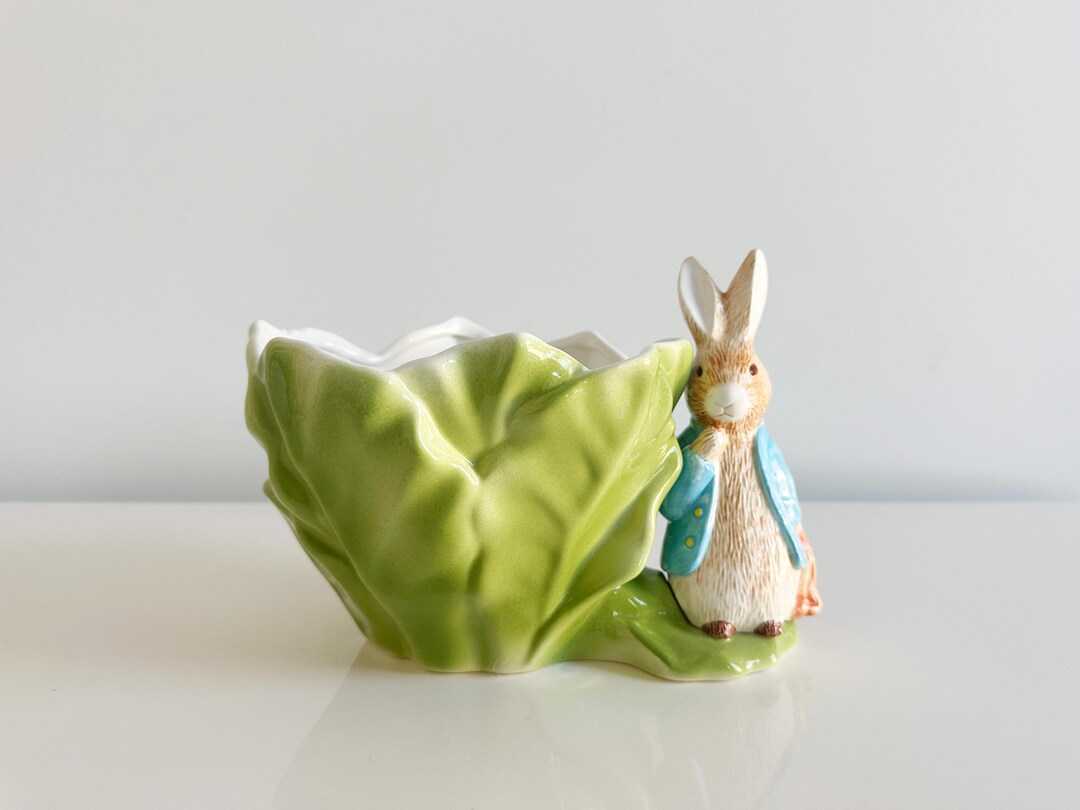 Beatrix Potter Peter Rabbit Lettuce Flower Pot Ceramic Teleflora ...