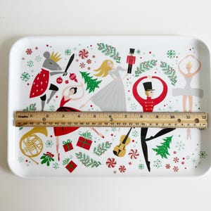 Robin Pickens Design Nutcracker Suite Ballet Melamine Christmas Holiday Trays Vintage 2000s - Etsy