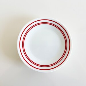 Classic Cafe Red Stripe Corelle Dinnerware Plates & Bowls Mixed Lot by ...