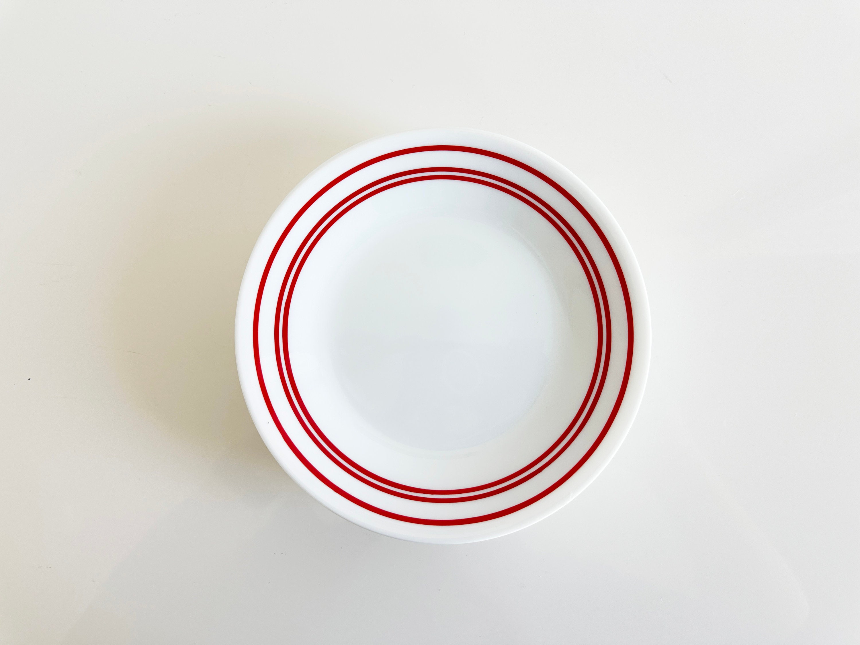 Classic Cafe Red Stripe Corelle Dinnerware Plates & Bowls Mixed Lot by ...