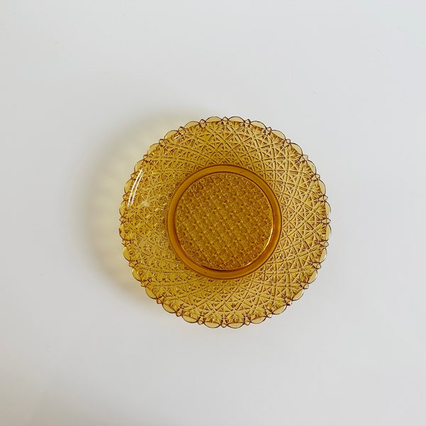 Amber Glass Plates - Etsy