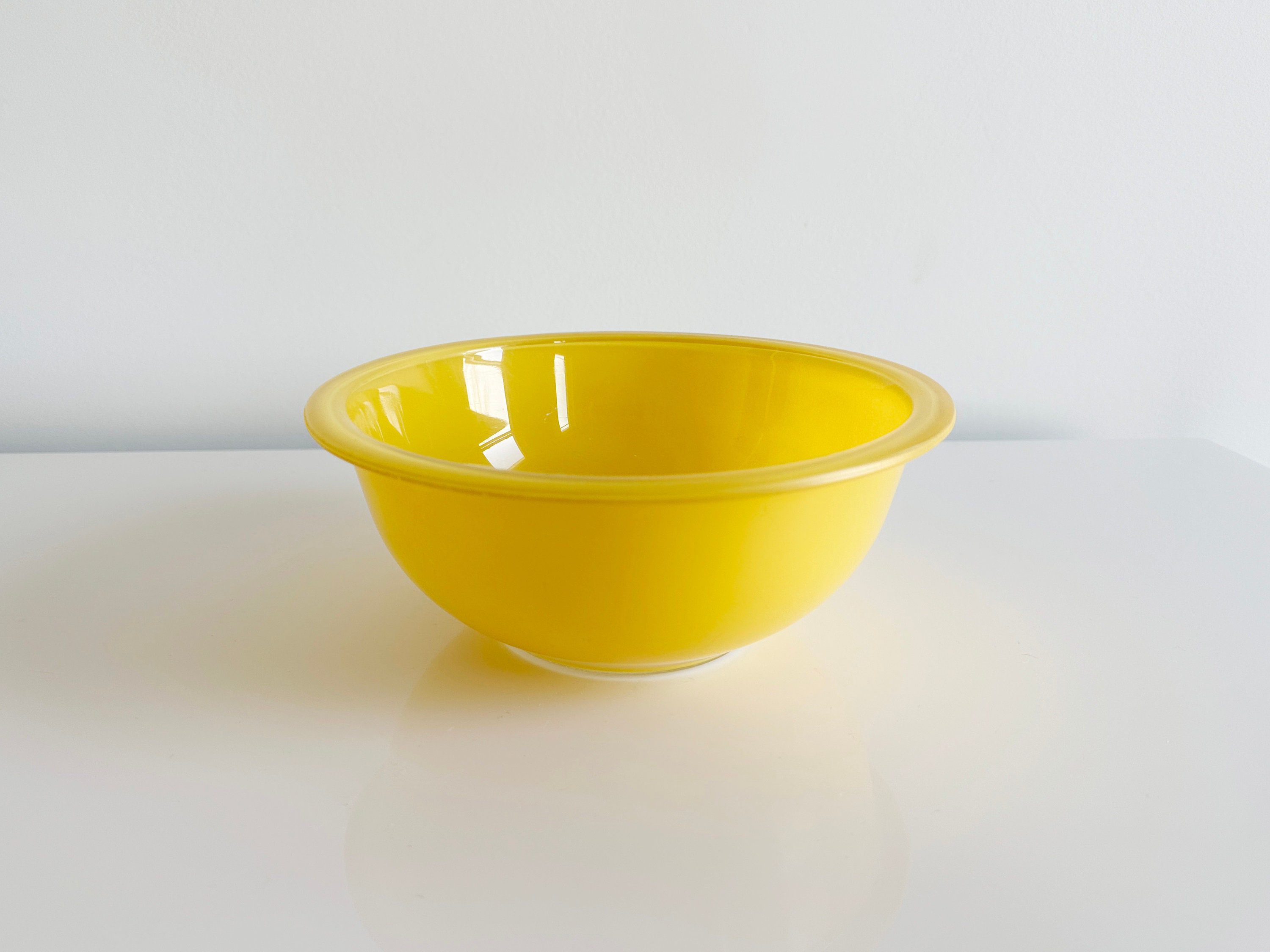 Pyrex Glass Nesting Bowls Primary Colors Blue Yellow USA - Etsy