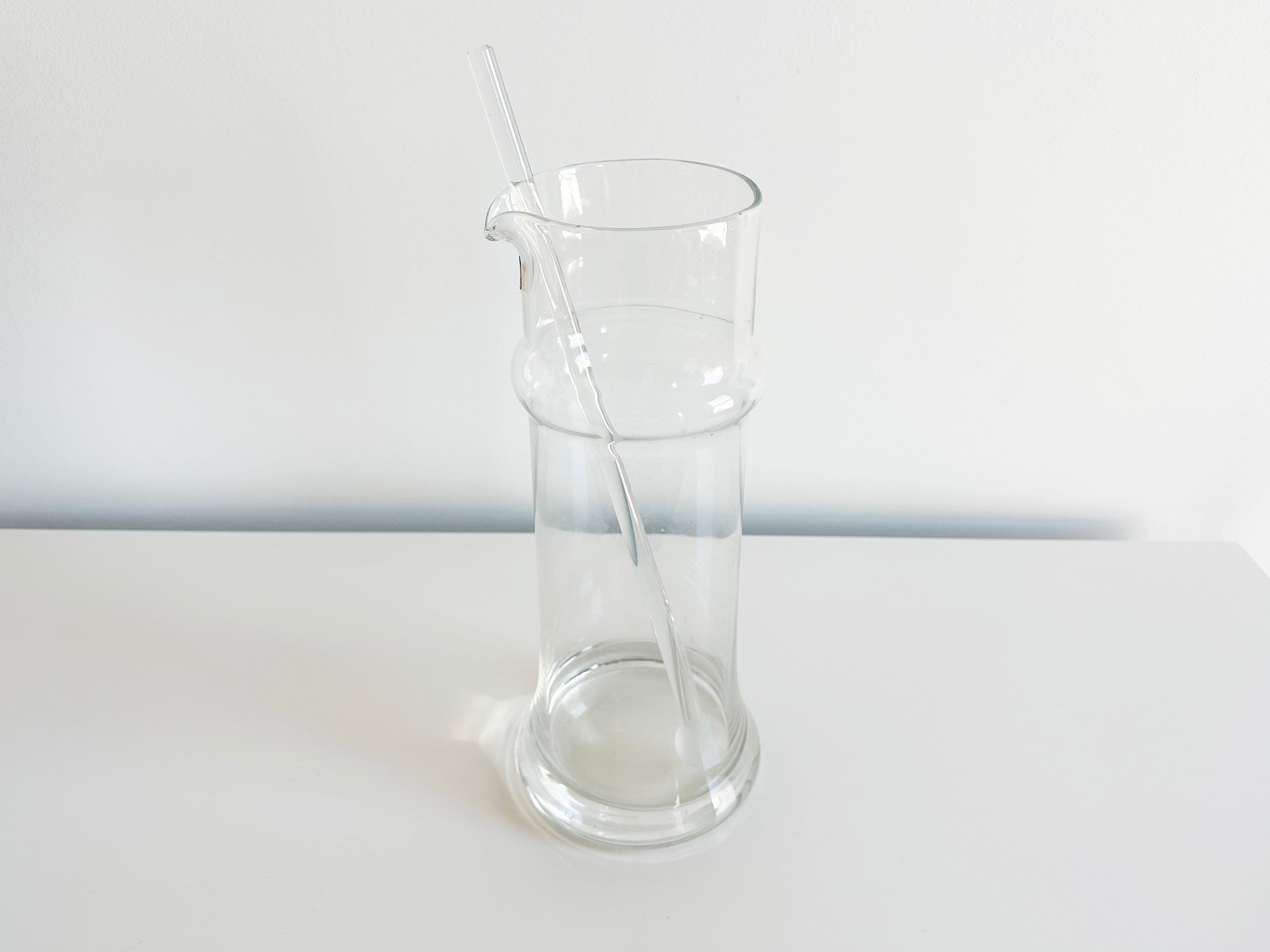 Bamboo Elegant Modern Glass Cocktail Pitcher With Stirrer Romania ...