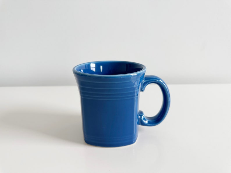 Fiesta Lapis Blue Square Coffee Mugs by Homer Laughlin Fiestaware USA ...