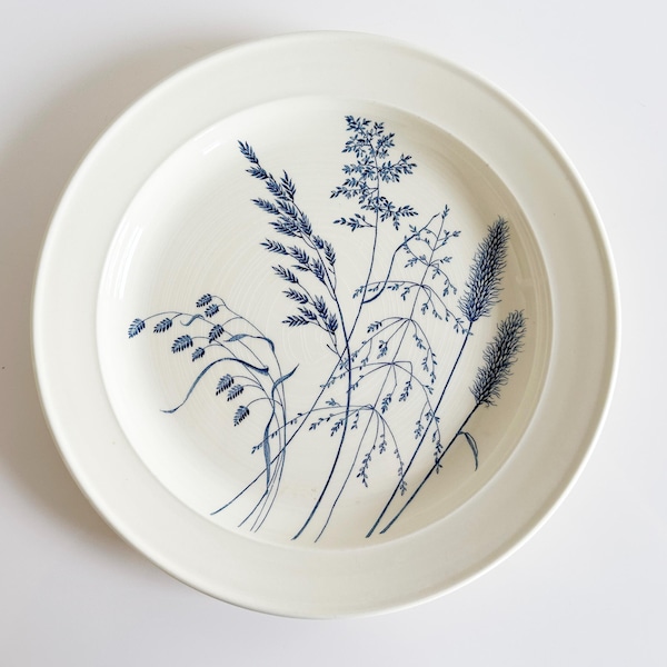Botanical Dinnerware Blue - Etsy
