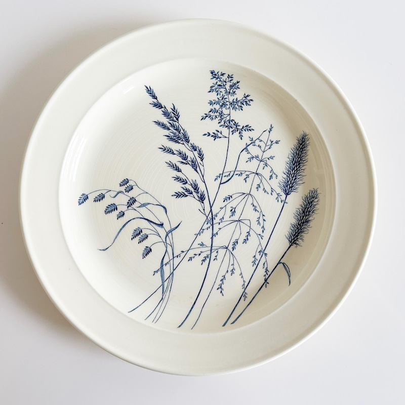 Botanical Dinnerware Blue - Etsy