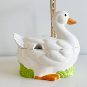 White Duck Soup Tureen Dish With Lid Action Ceramics Japan Vintage - Etsy