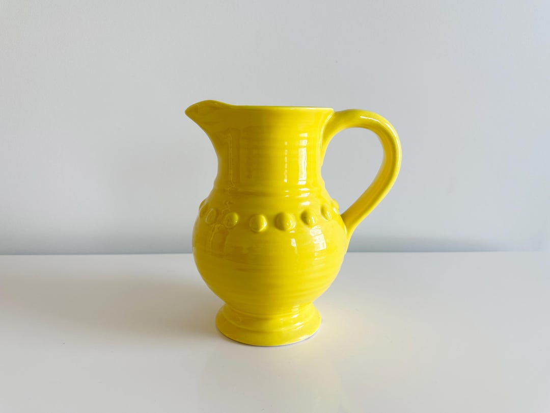 Yellow Ice Tea Water Jug Pitcher Home Essentials Bohemian Style China ...