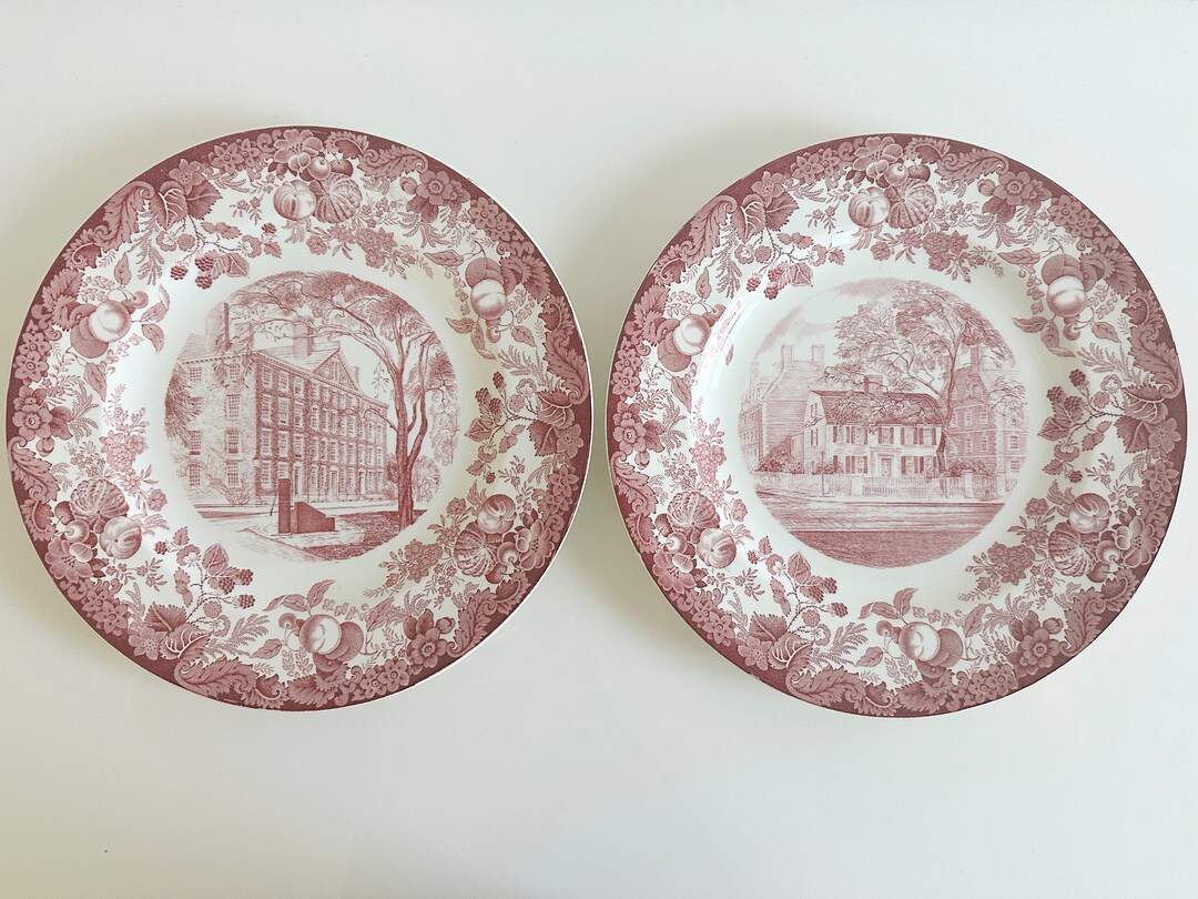 Harvard University Souvenir Plates by Wedgwood Etruria & Barlaston ...
