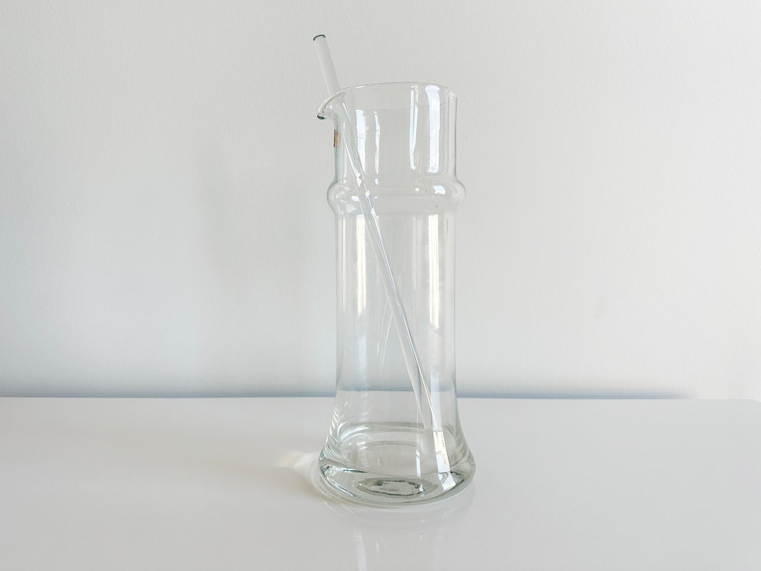 Bamboo Elegant Modern Glass Cocktail Pitcher With Stirrer Romania ...