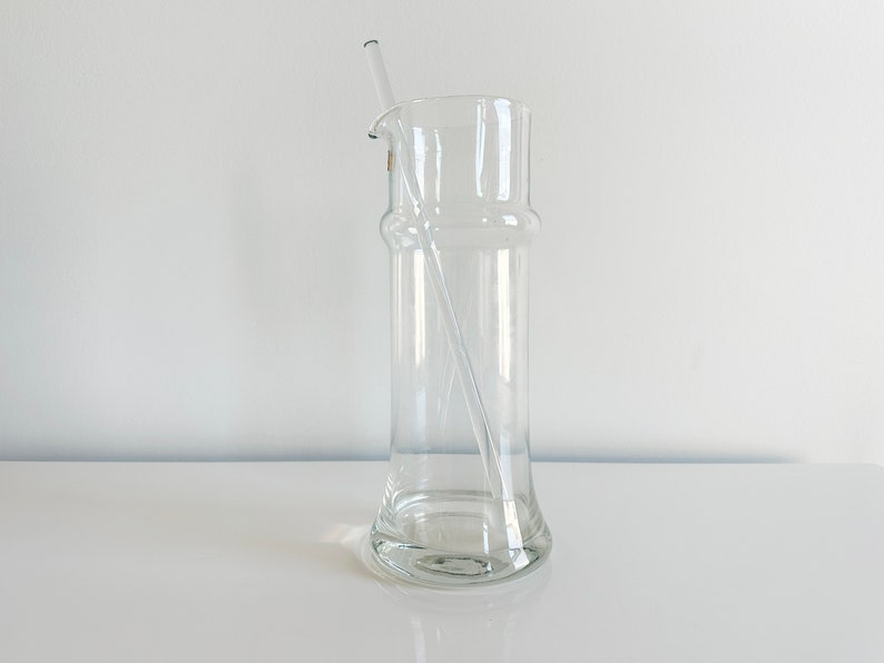Bamboo Elegant Modern Glass Cocktail Pitcher With Stirrer Romania ...