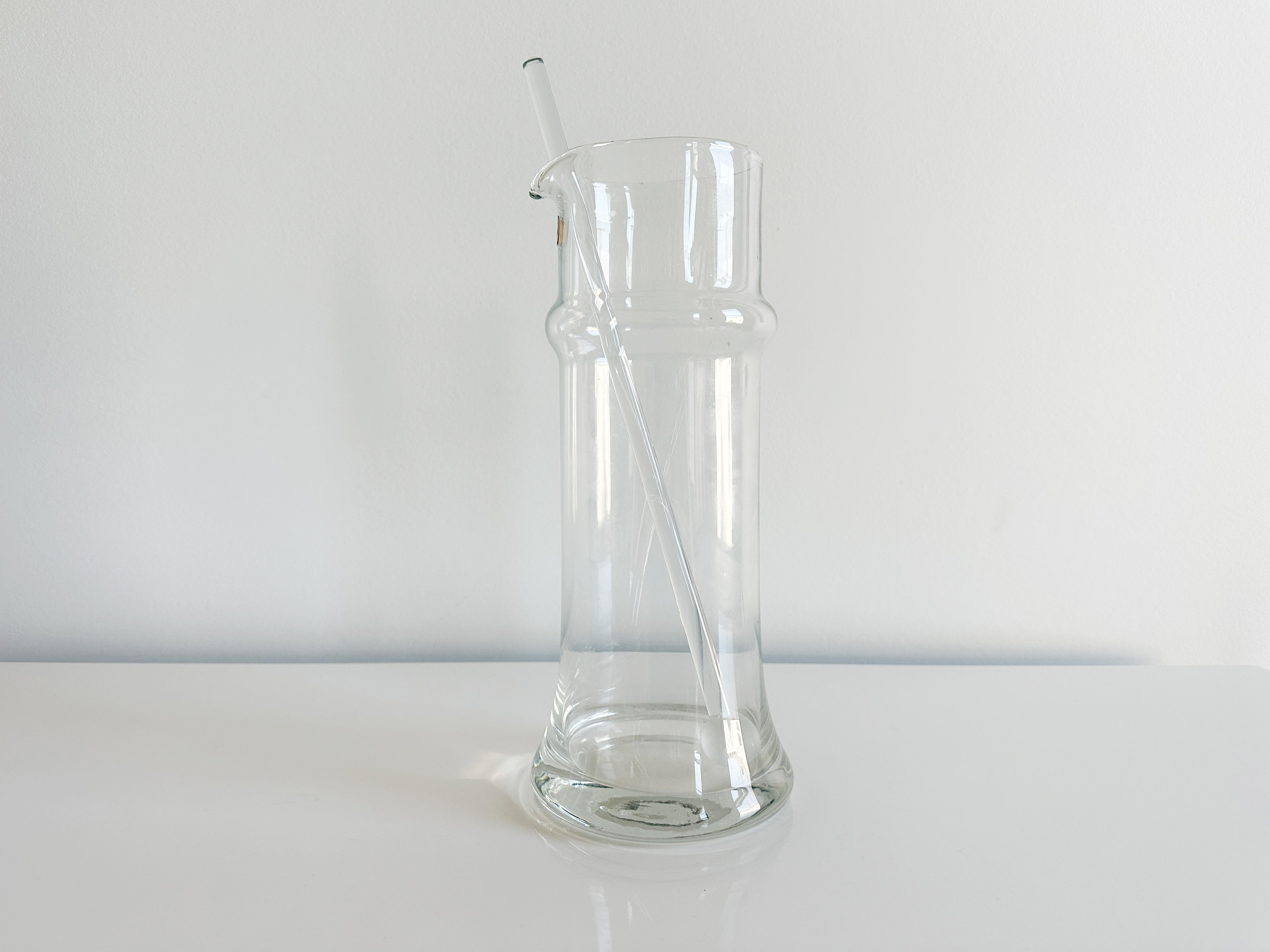 Bamboo Elegant Modern Glass Cocktail Pitcher With Stirrer Romania ...