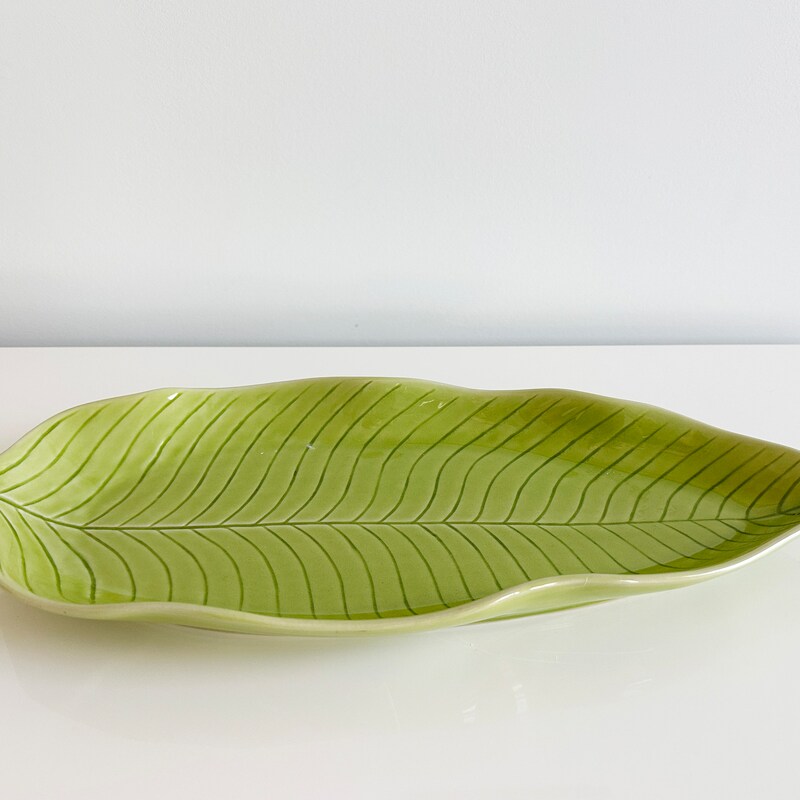 Ceramic Banana Leaf Plate - Etsy
