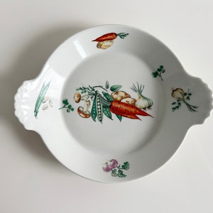 Pair of Apilco Porcelain Vegetable Themed Gratin Dishes API14 France ...