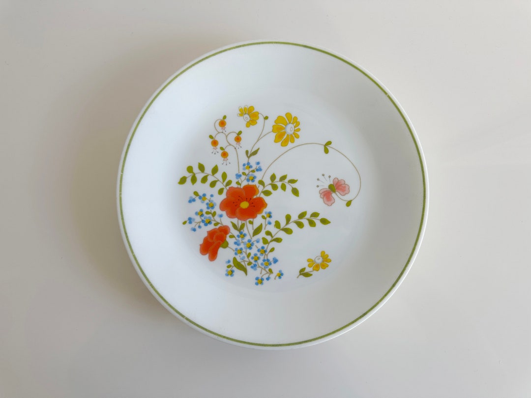 Wildflower Corelle Dinnerware Plates Creamer Mixed Lot by Corning USA ...