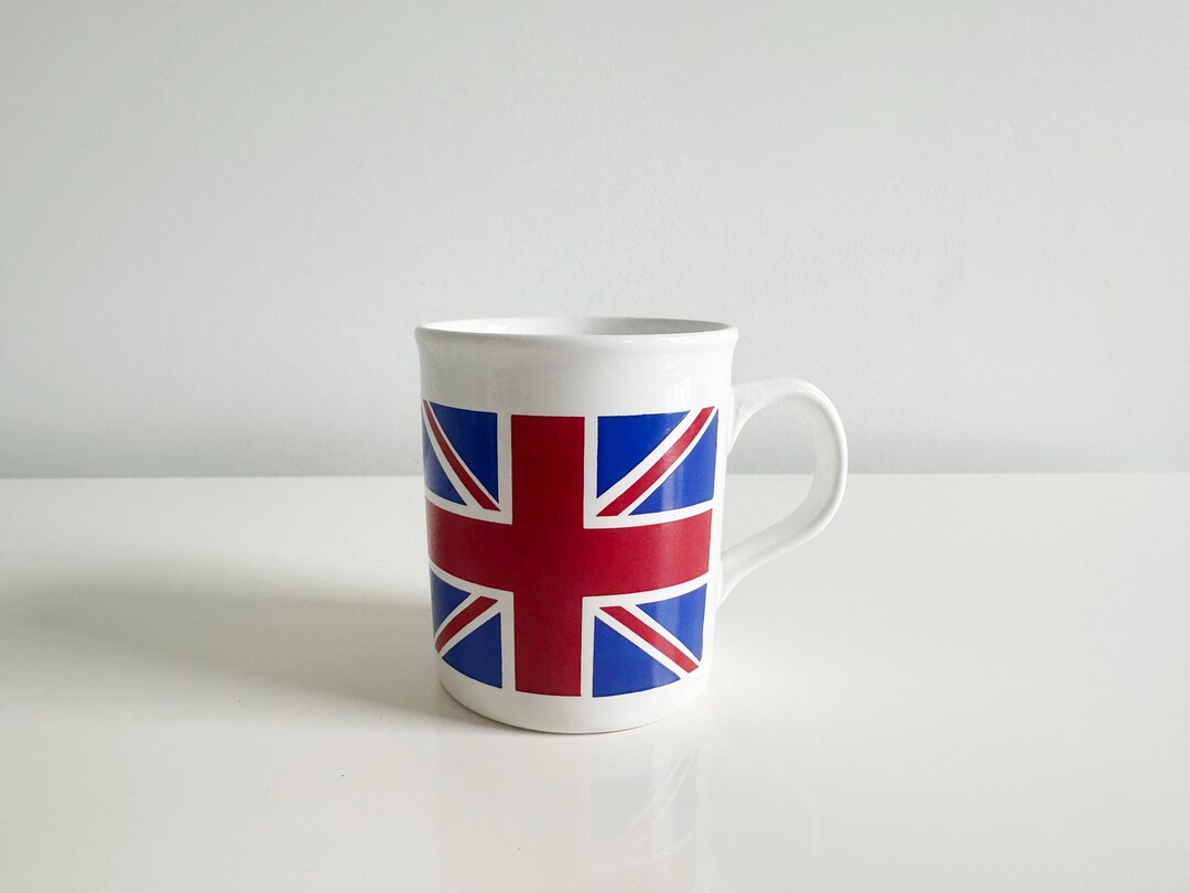 Union Jack Ceramic Mug Vintage England - Etsy