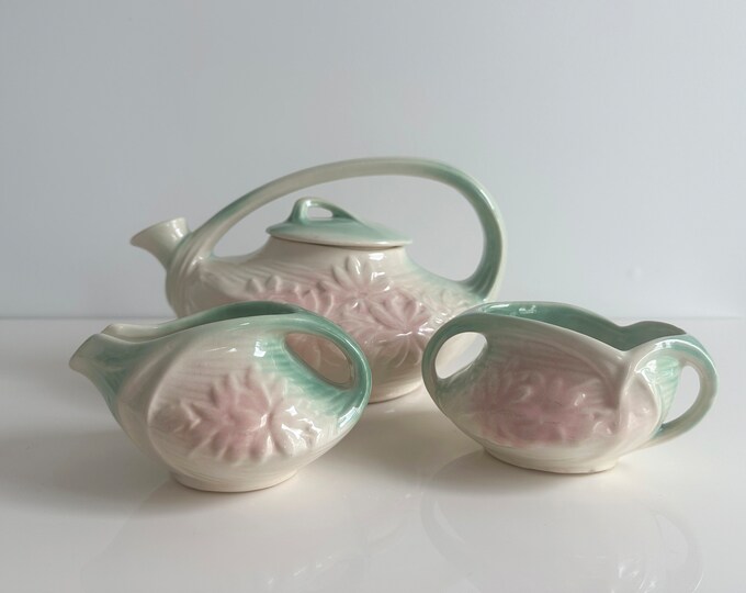 Mccoy Teapot and Hostess Set Daisy Tea Coffee Sugar Creamer Pitcher ...