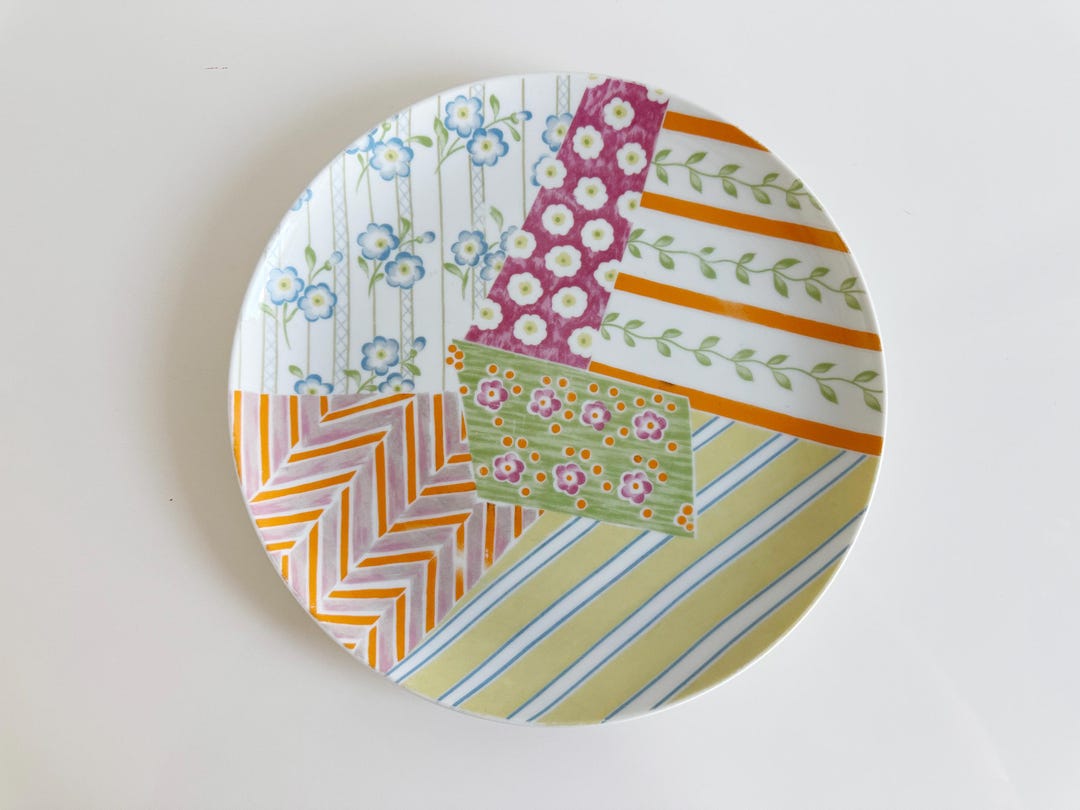 Patchwork Quilt Pattern Dinner Plate by Taste Setters Collection ...