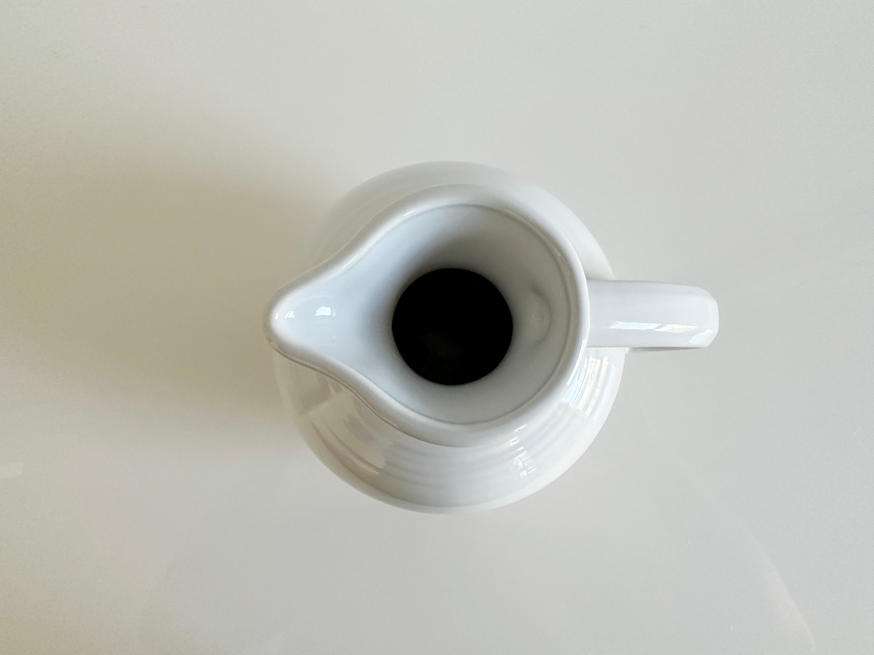 White Fiesta Ceramic Pitcher Carafe Jug by Homer Laughlin USA - Etsy