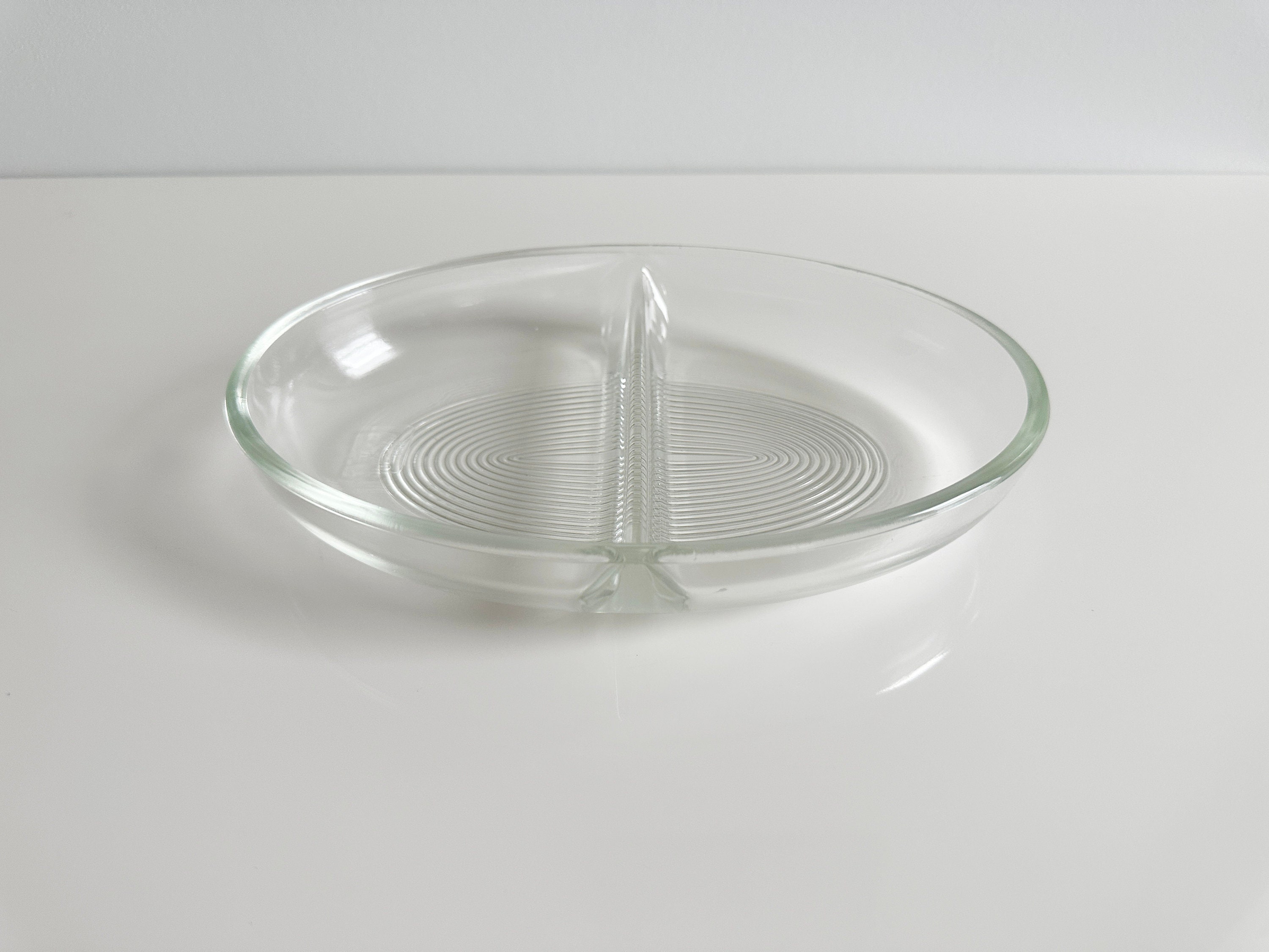 Glasbake Divided Glass Dish Relish Bowl USA Vintage 1950s - Etsy