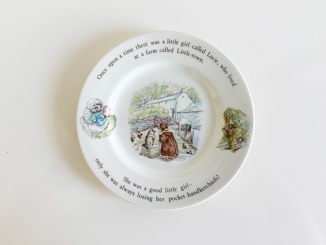 Mrs. Tiggy-winkle Peter Rabbit Beatrix Potter Children's Plate by ...