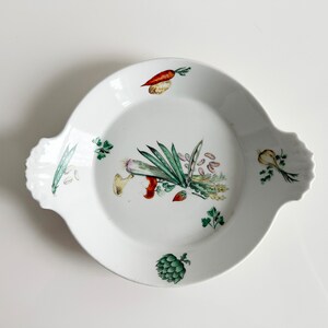 Pair of Apilco Porcelain Vegetable Themed Gratin Dishes API14 France ...