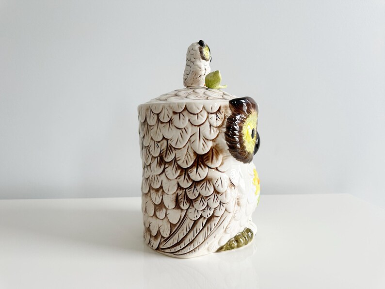 Vintage Owl Cookie Jar With Winking Owl Lid Retro Ceramic Japan 970s - Etsy