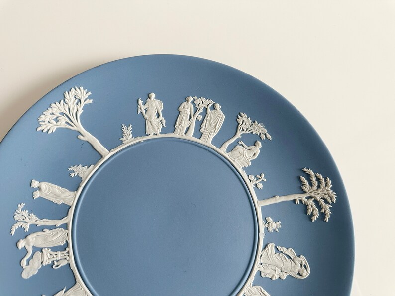Blue Wedgwood Jasperware 9 Cake Plate Vintage 1950s - Etsy