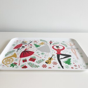 Robin Pickens Design Nutcracker Suite Ballet Melamine Christmas Holiday Trays Vintage 2000s - Etsy